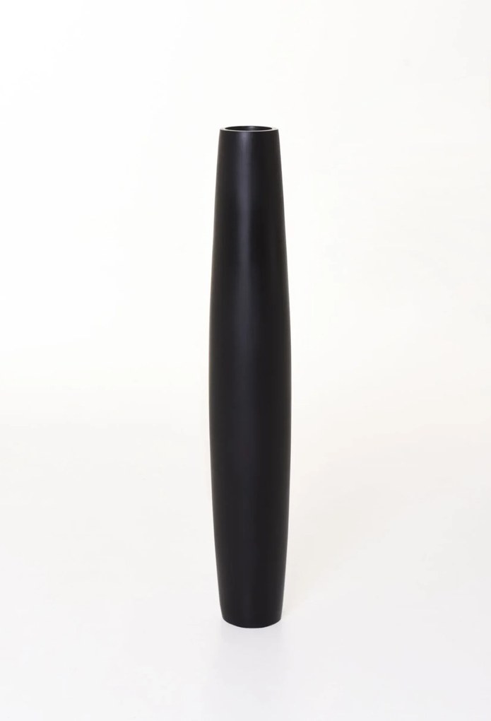 Vysoká váza ISONDRA, sklolaminát, výška 80 cm, černá