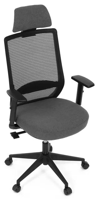 Ergonomická kancelářská židle AURELIE - černá síťovina Barva: šedá