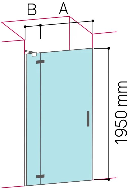 Glass 1989 Soho - Sprchový kout otevíravé dveře, velikost vaničky 120 cm, provedení pravé, profily chromové, čiré sklo, GQN0012T50R