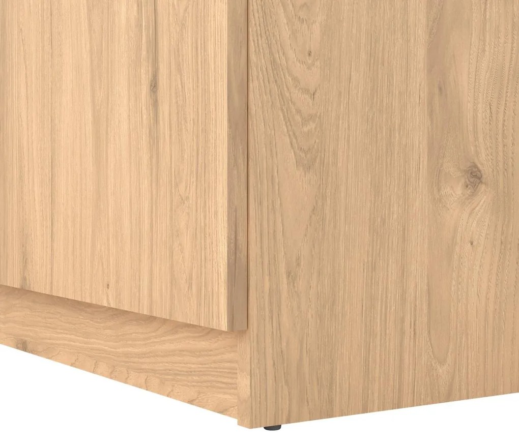 Tvilum Botník Simplicity 210 jackson hickory/černý mat
