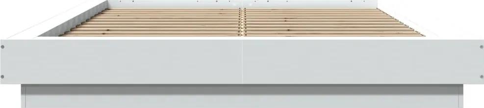 vidaXL Rám postele dub 140 x 200 cm kompozitní dřevo [3281189] Barva: Betonová šedá