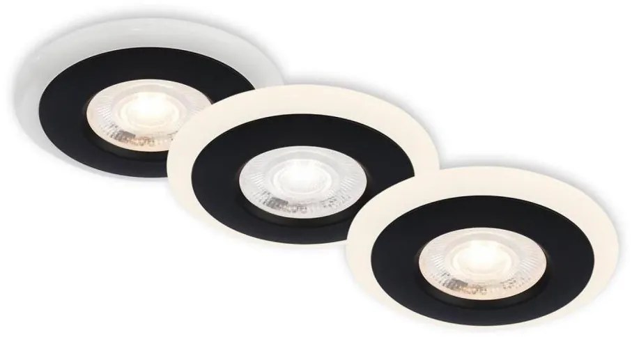 Briloner 7039-035 - SADA 3x LED Koupelnové podhledové svítidlo LED/5W/230V IP44