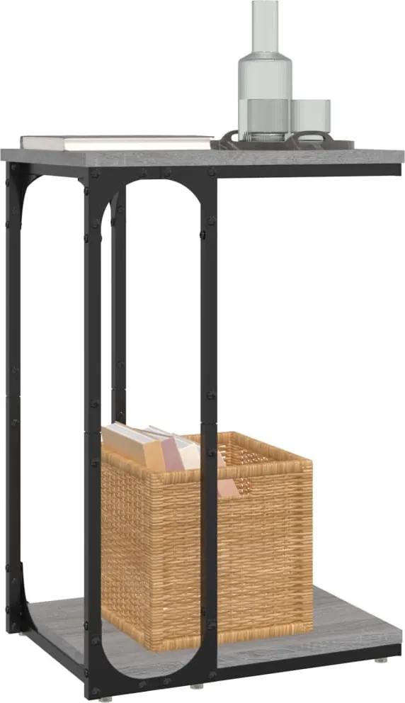 vidaXL Odkládací stolek 40 x 30 x 60 cm kompozitní dřevo [825820] Barva: dub sonoma