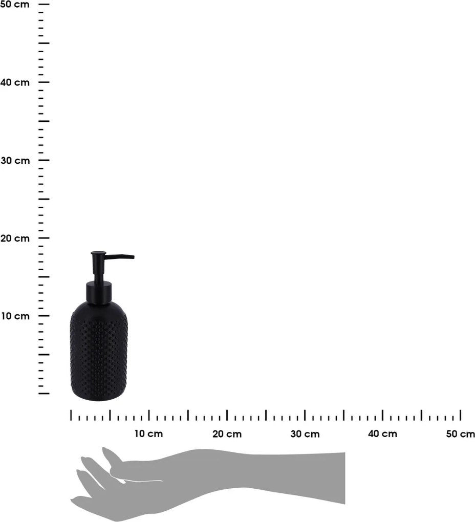 Dávkovač mýdla Cerelle, černá, 410 ml