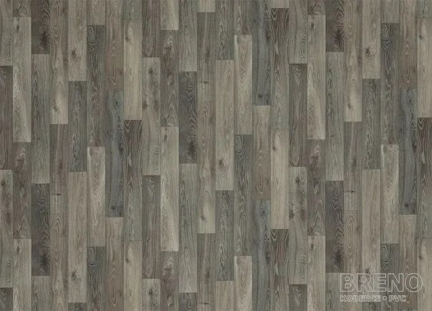 Breno PVC BLACKTEX Fumed Oak 966M – tmavě šedé dřevo, šíře 400 cm