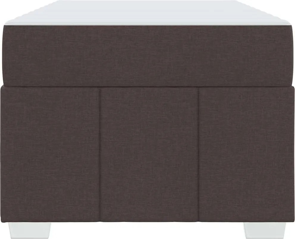 Rám postele s matrací Tmavě hnědá 90 x 200 cm textil 3398261