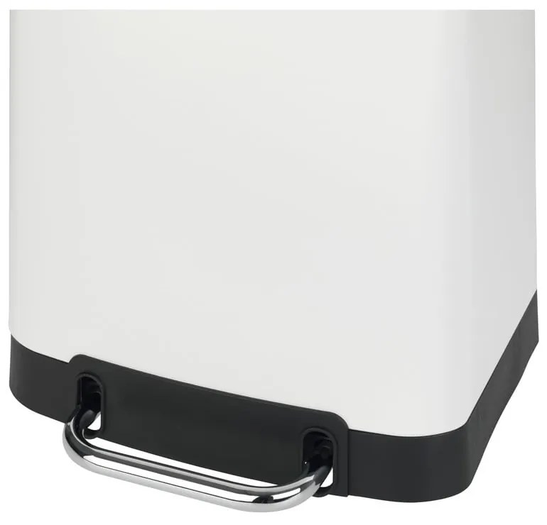 Bílý pedálový odpadkový koš Wenko, 30 l