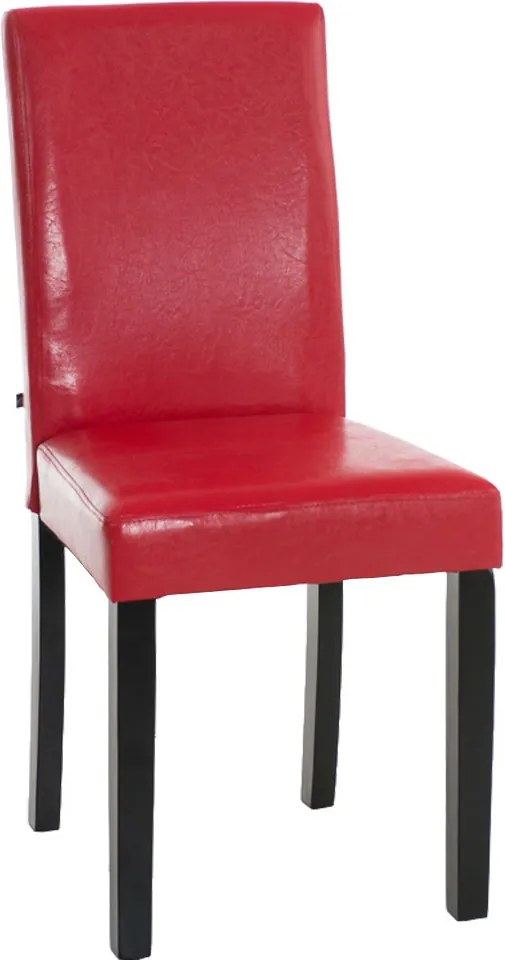 Jídelní židle Inn, nohy černé (SET 4 ks) Barva  Červená