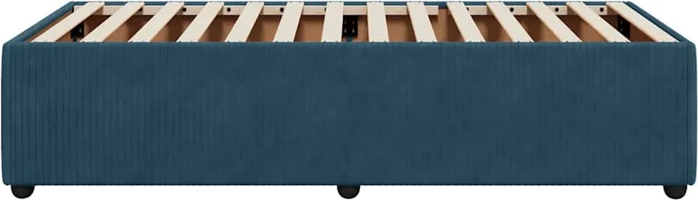 Rám postele modrý 100 x 200 cm samet 3284992