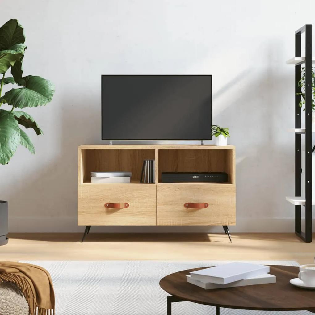 vidaXL TV skříňka dub sonoma 80 x 36 x 50 cm kompozitní dřevo