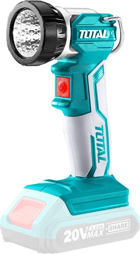Světlo pracovní závěsné, 20 V Li - ion, 2000 mAh, LED, 3.2 W, bez baterie a nabíječky TOTAL TWLI2001