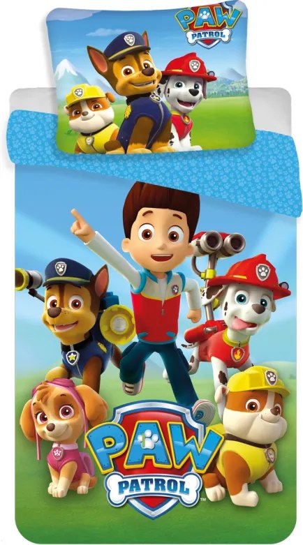 Vesna | Povlečení bavlna Paw Patrol 140 x 200 cm, 70 x 90 cm