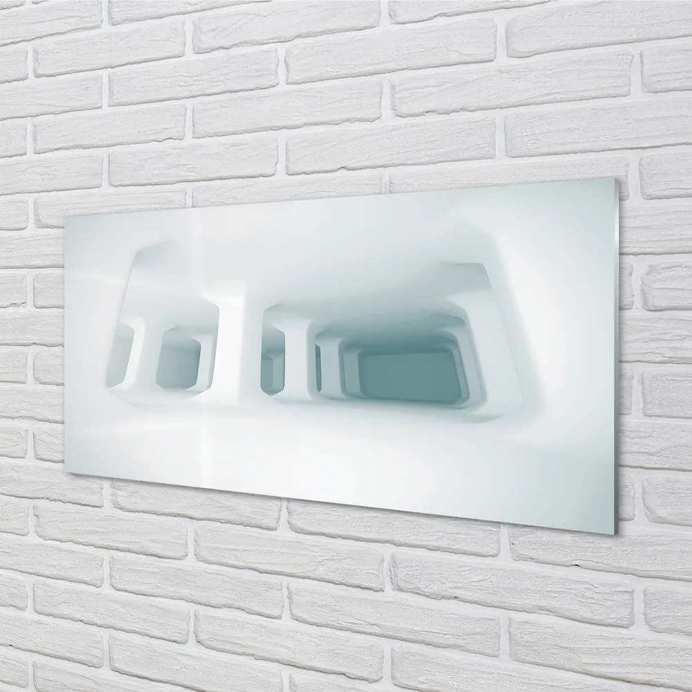 akrylový obraz Bílá 3d podpora 140x70 cm