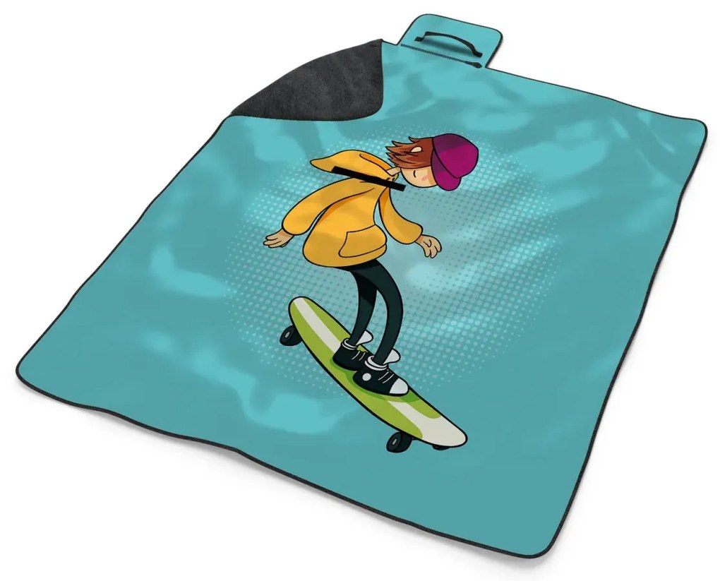 Sablio Plážová deka Skejťák: 200x140 cm