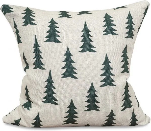 Povlak na polštář GRAN LINEN forest green 50x50, Fine Little Day Švédsko Zelená