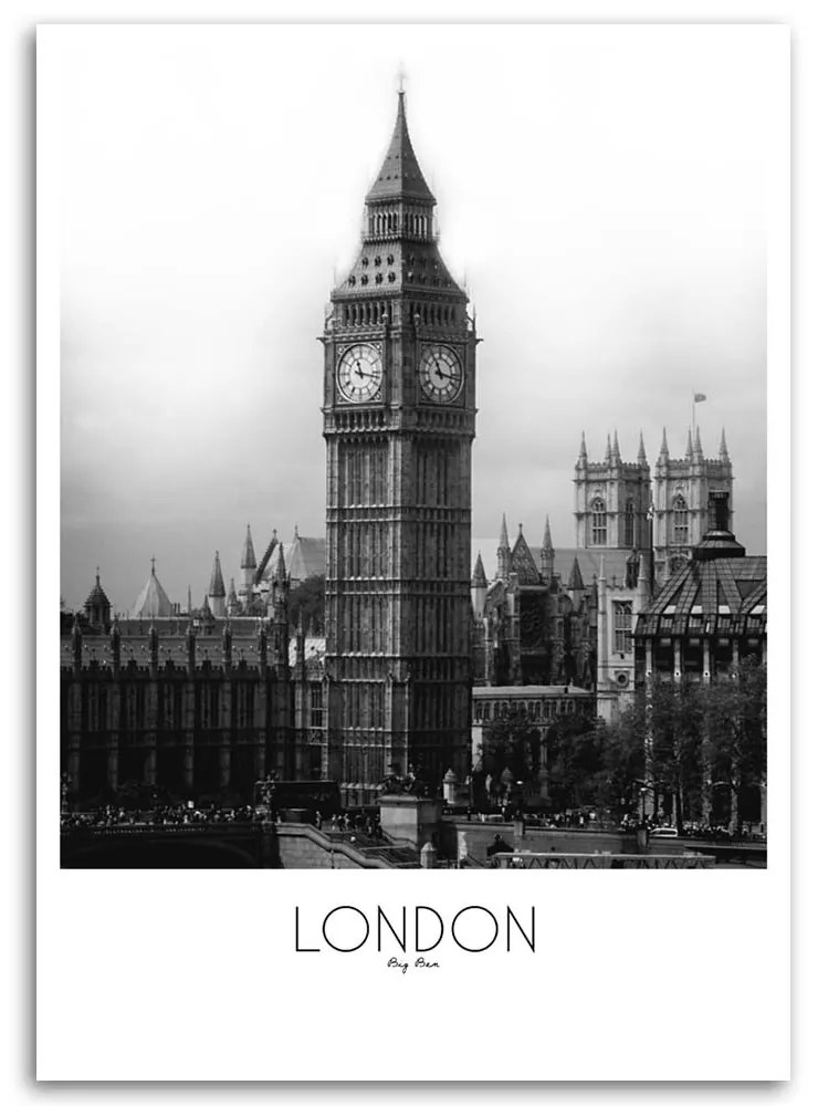 Gario Obraz na plátně Londýn - Big Ben Rozměry: 40 x 60 cm
