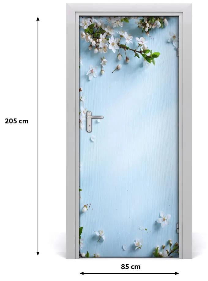 Fototapeta samolepící Květiny višně 85x205 cm
