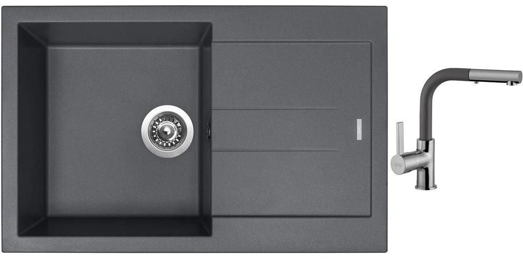 Set Sinks AMANDA 780 Titanium + baterie Sinks ENIGMA S Titanium