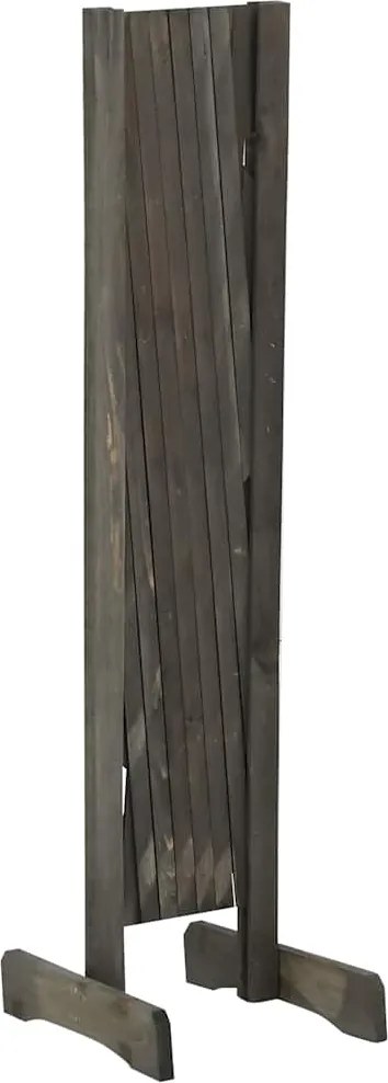 Zahradní trelážový plot šedý 120 x 90 cm masivní jedle 314825