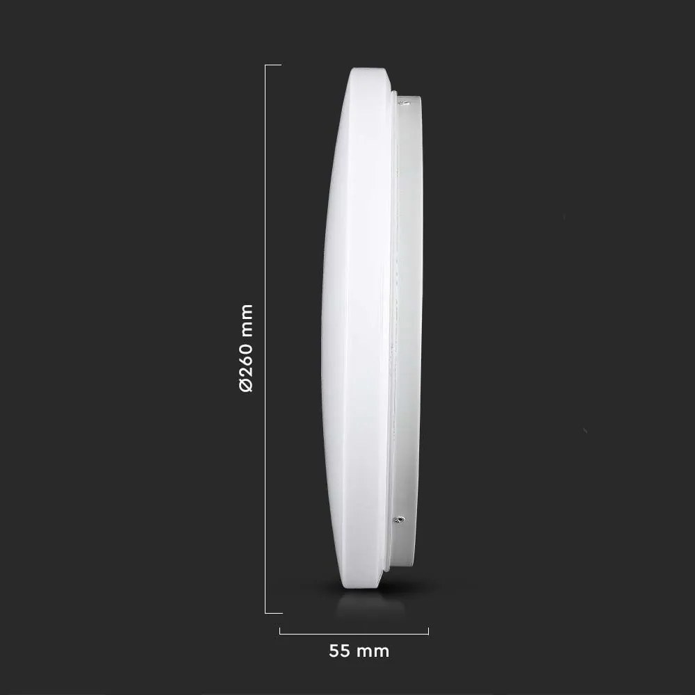 LED Solution Bílé LED stropní svítidlo kulaté 260mm 12W CCT 217603