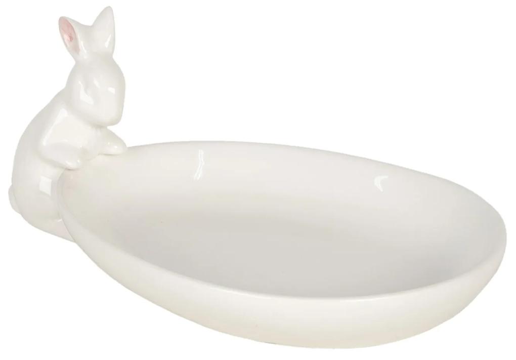 Keramická miska s králíčkem Campagne - 20*13*8 cm