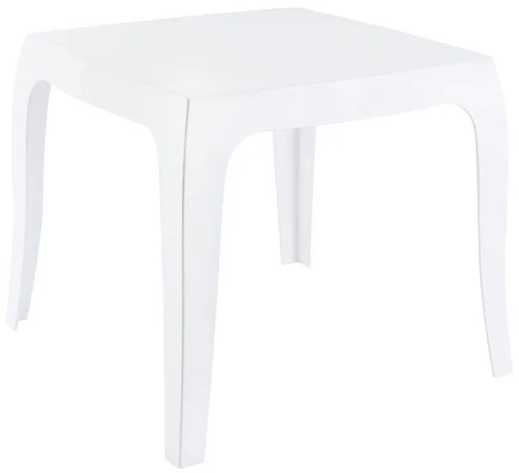 Stůl Queen ~ v43 x 50 x 50 cm - Bílá
