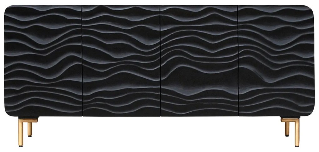 Designová komoda Gavrilla 160 cm černé mango