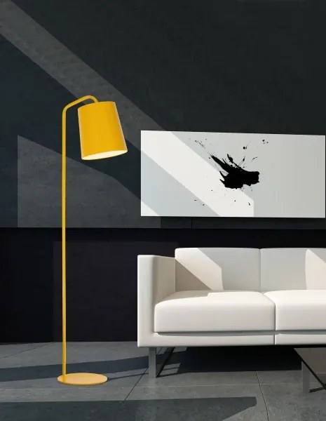 Designová stojací lampa Stabile Žlutá