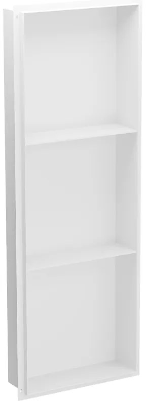 Mexen X-Wall-NR, polička na zapuštění pod obklad bez límce 90 x 30 cm, bílá, 1921903010S