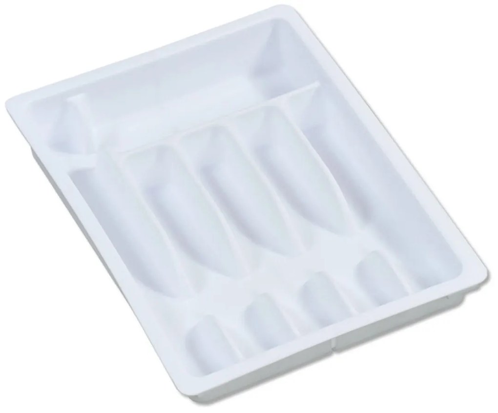 Plastový kuchyňský organizér Loft White, 50x38 cm