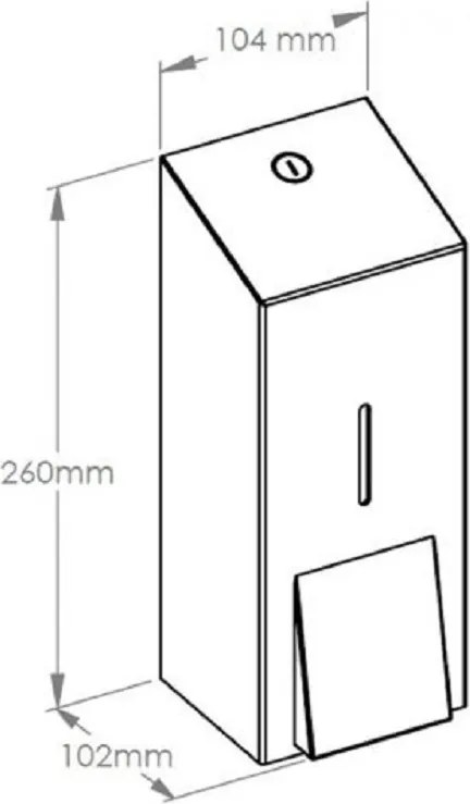 Merida STELLA MAXI - nerezový dávkovač tekutého mýdla 0,8 l, černý