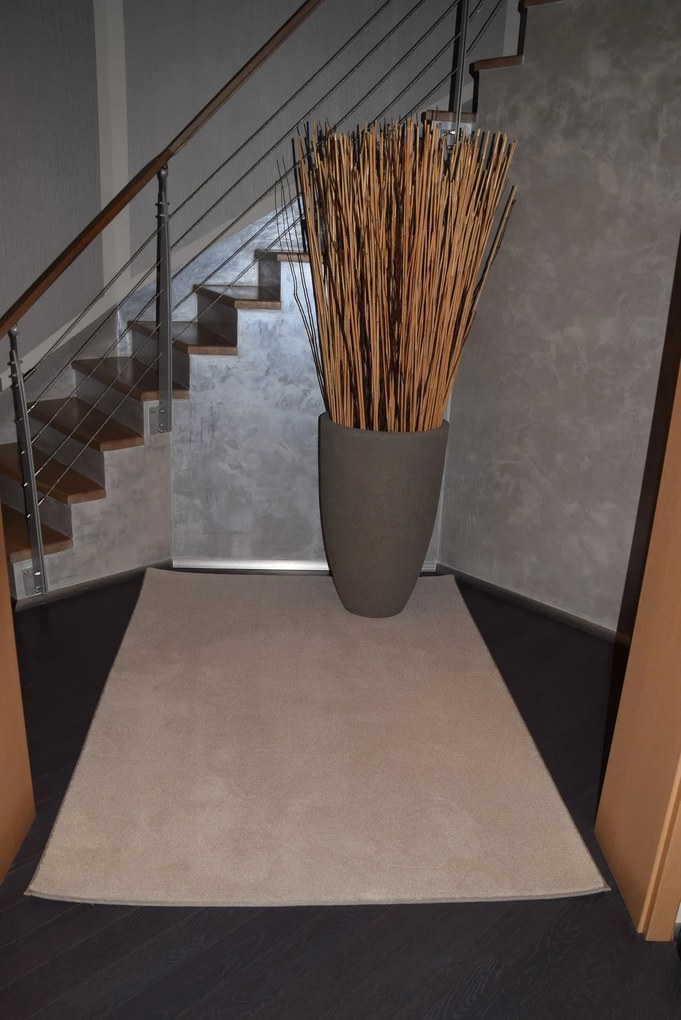 Lano, Kusový koberec Supersoft s bordurou 250 béžový, 60x100, béžová, ložnice