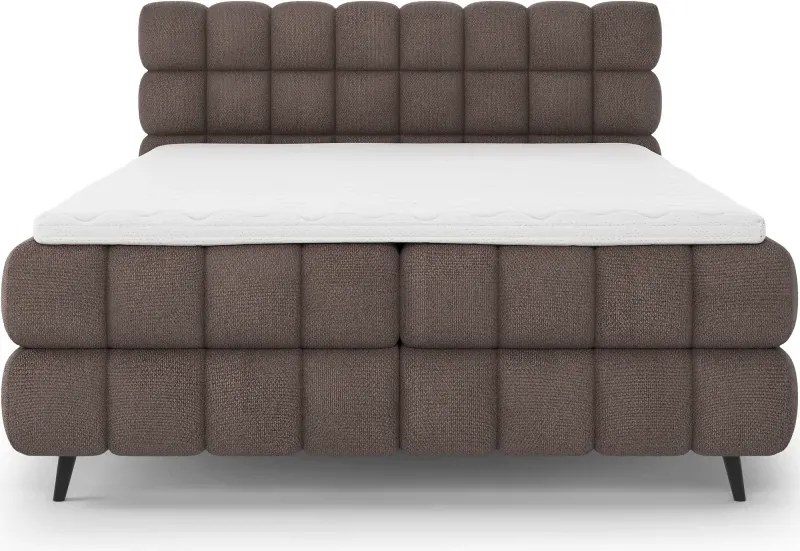 Kontinentální postel Sabrina 160x200, hnědá (tonall 22)