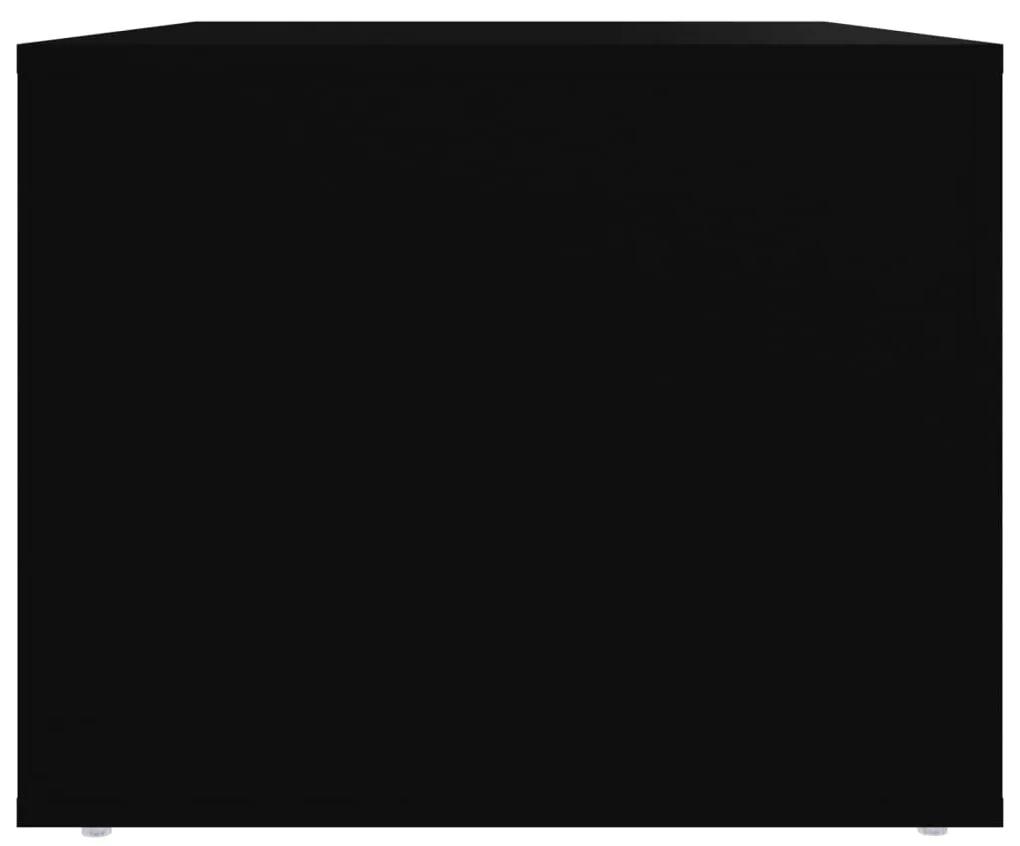 Konferenční stolek černý 80 x 50 x 40 cm kompozitní dřevo - Default Title