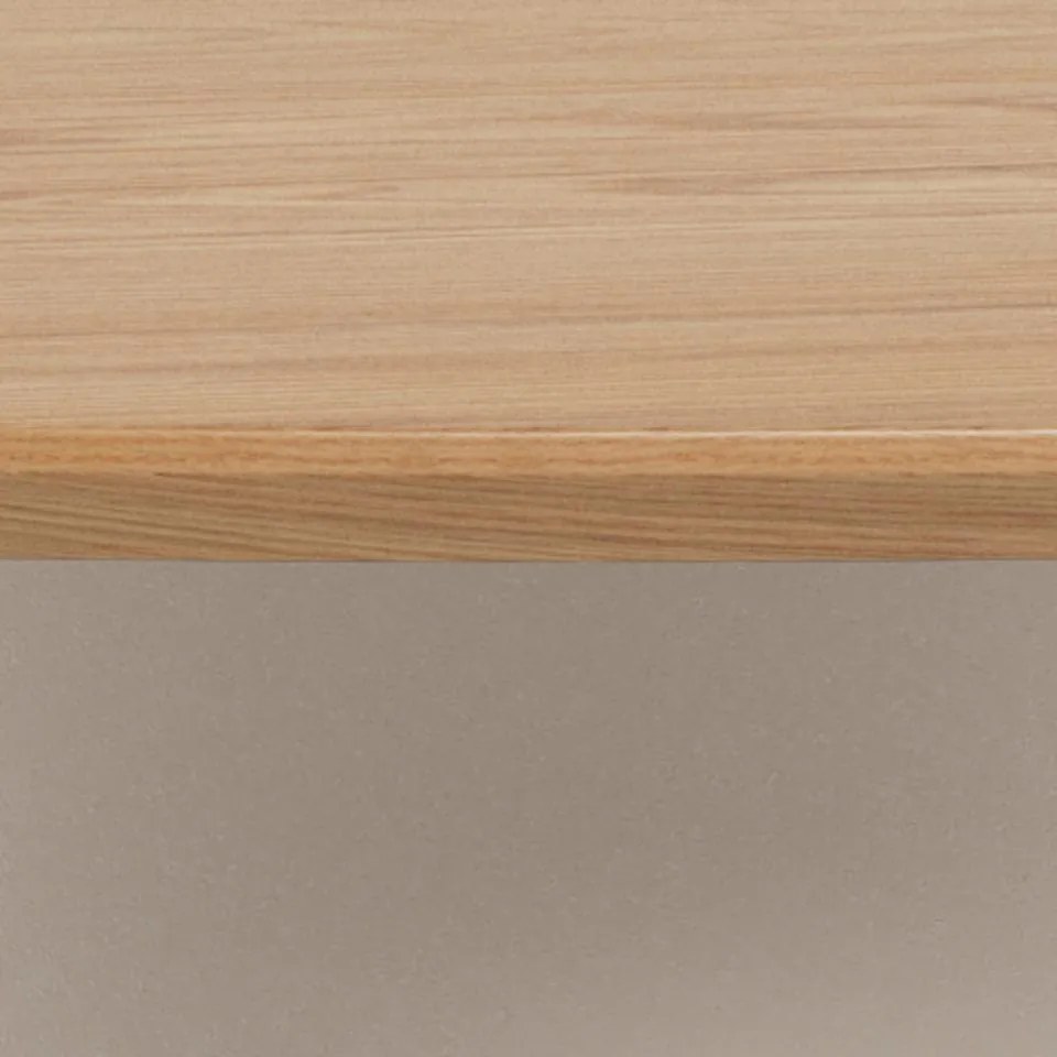 Kulatý jídelní stůl Soli 120 cm dub přírodní/kašmírový