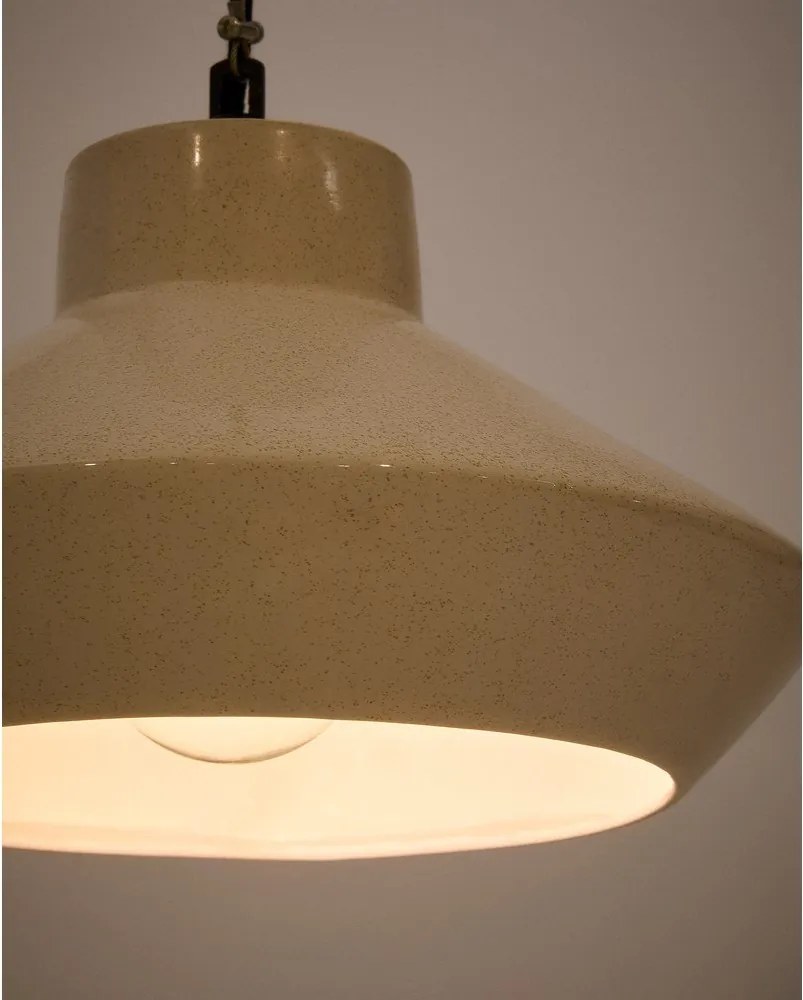 Béžové závěsné svítidlo s keramickým stínidlem ø 31 cm Portol – Kave Home