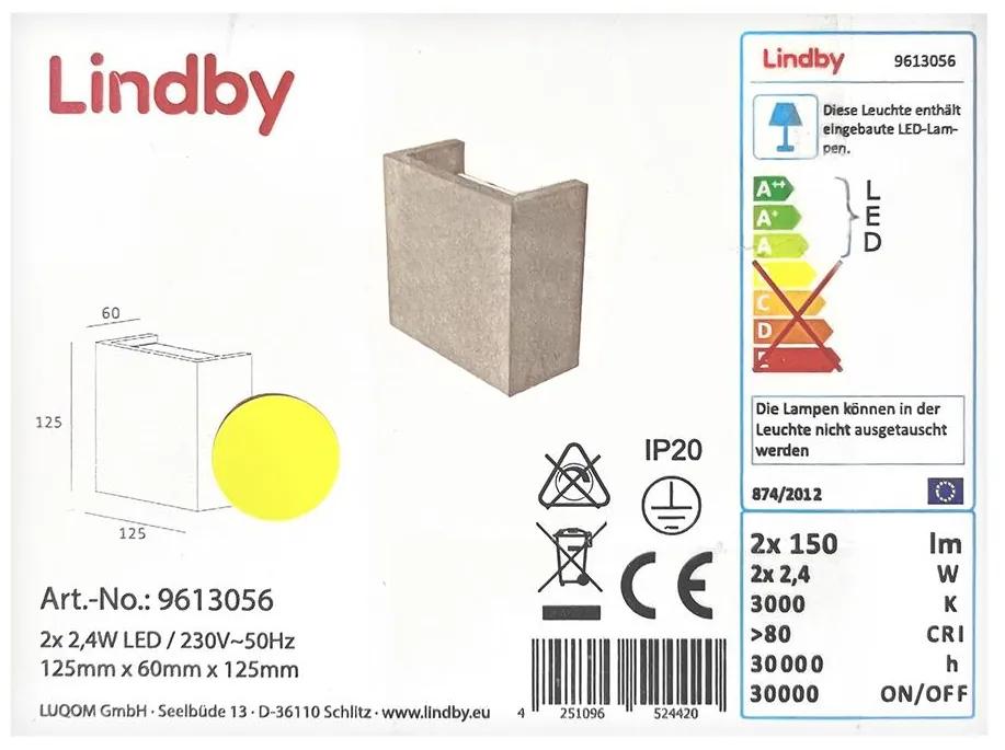 Lindby Lindby - LED Nástěnné svítidlo YVA 2xLED/2,4W/230V LW0946