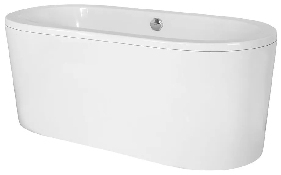Besco Volně stojící vana ze sanitárního kompozitu Victoria CC/NP 185x82, napouštění přes přepad Rozměry (cm): 185x82, Typ a barva výpustě: McAlpine Click-Clack s napouštěním přes přepad, zlatá