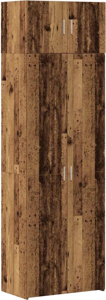 Úložná skříňka 2 ks Staré dřevo 70 x 42,5 x 225 cm 3365635