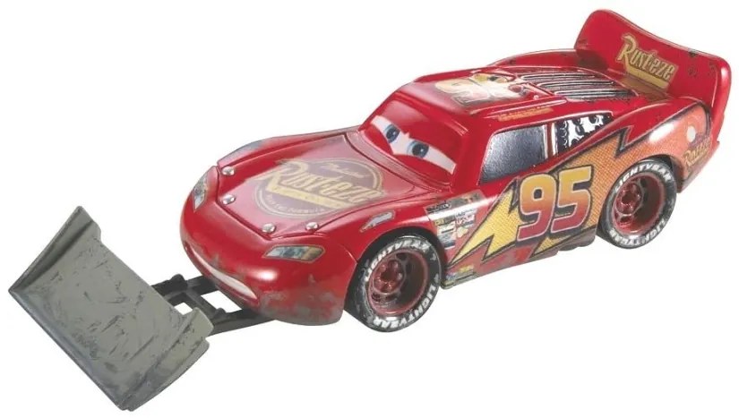 Mattel cars 3 autíčko lightning mcqueen with shovel, fnv21