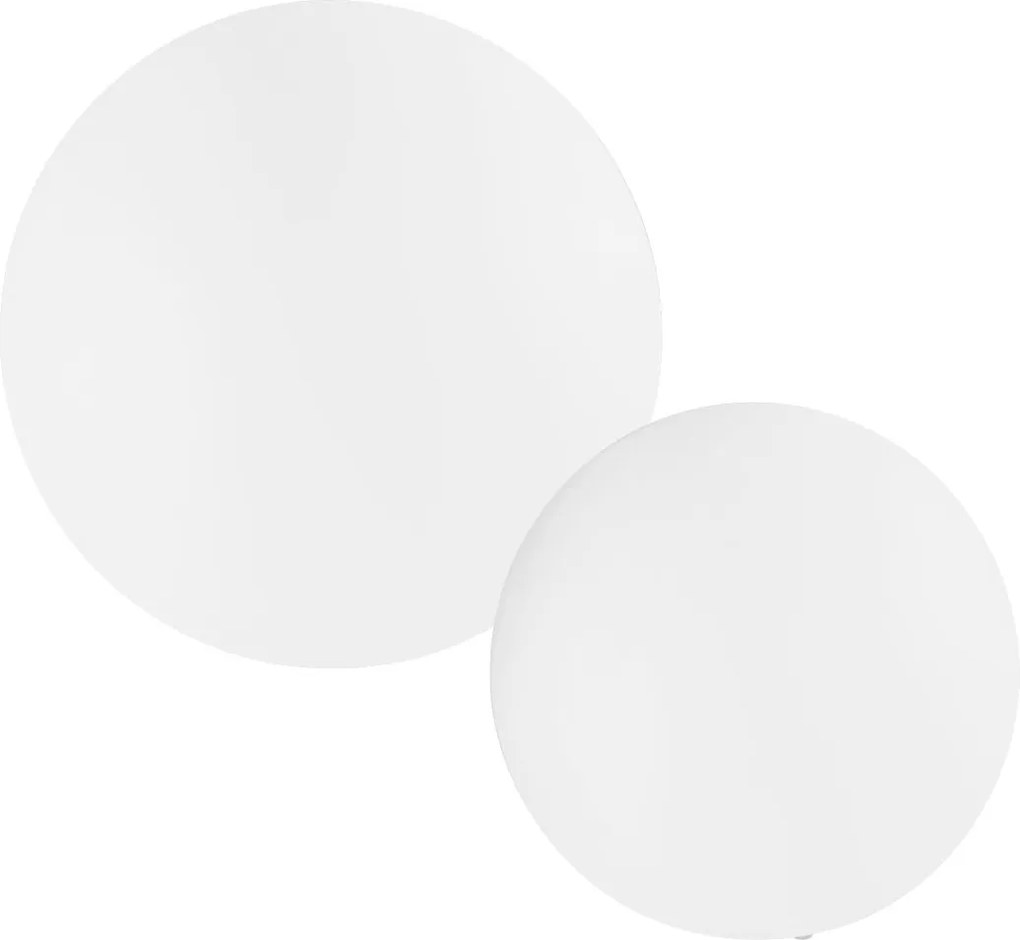 FAN I-GECO-SFERA-SOL40 Solární lampička Geco, bílá, LED solární 1 W, 90 lm, RGBW, stmívatelná, IP65, vč. dálkového ovladače, 40 x 40 cm - FANEUROPE