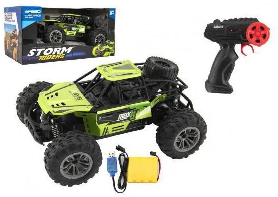 Teddies Auto RC buggy terénní 22 cm 2,4GHz na baterie + dobíjecí pack Modré