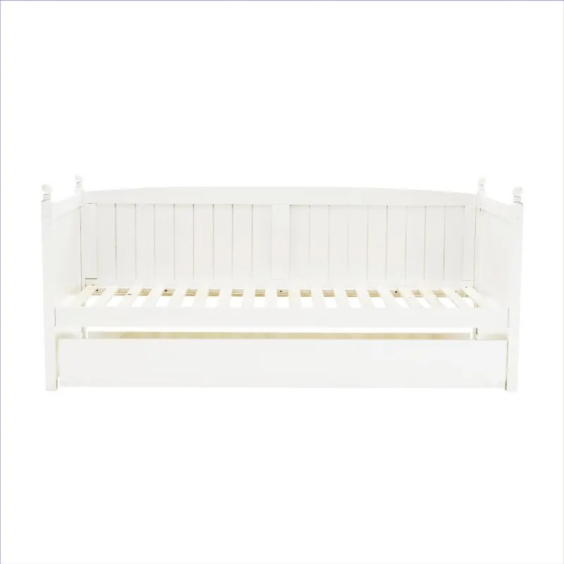 Postel s přistýlkou 90x200, borovicové dřevo, bílá, GLAMIS Kondela 0000227796