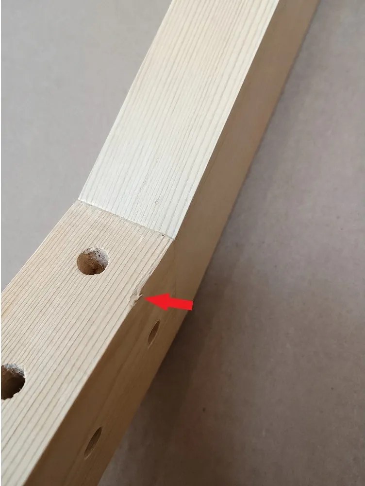 Bílá domečková dětská postel s roštem 90x200 cm Tipi - II. jakost – Vipack