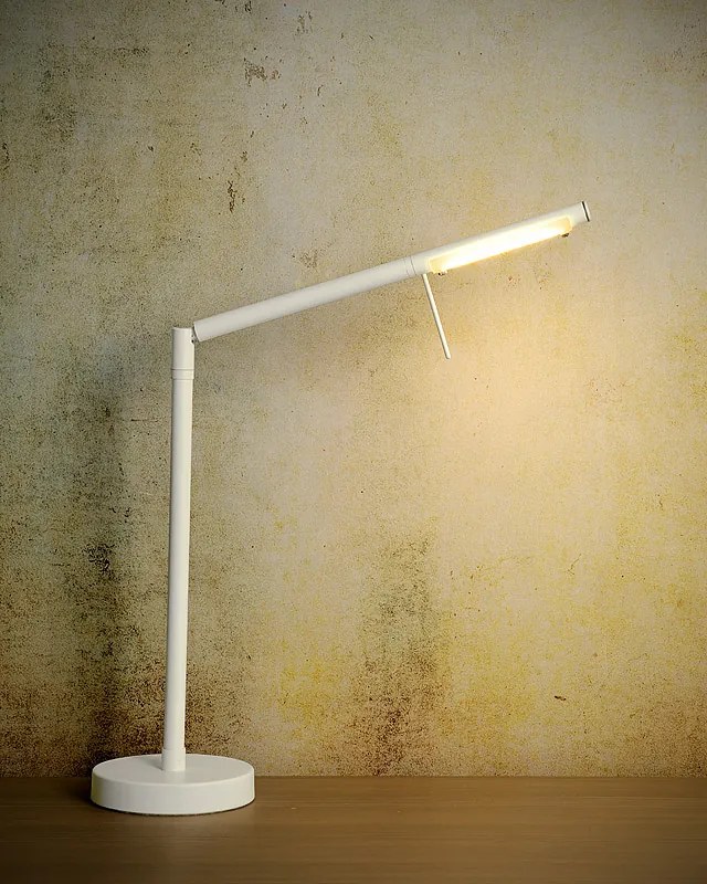 Lucide 12619/06/31 BERGAMO - Bílá stolní LED lampa