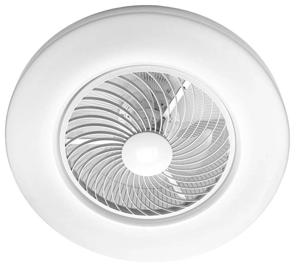 Toolight Toolight, LED stropní svítidlo s ventilátorem + dálkové ovládání APP1551-C, bílá, OSW-05180
