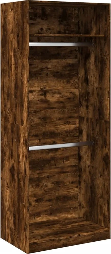 Šatní skříň kouřový dub 80 x 50 x 200 cm kompozitní dřevo 3307796