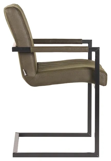 LABEL51 jídelní židle MILO armádně zelená Color: Army green UK-30.205