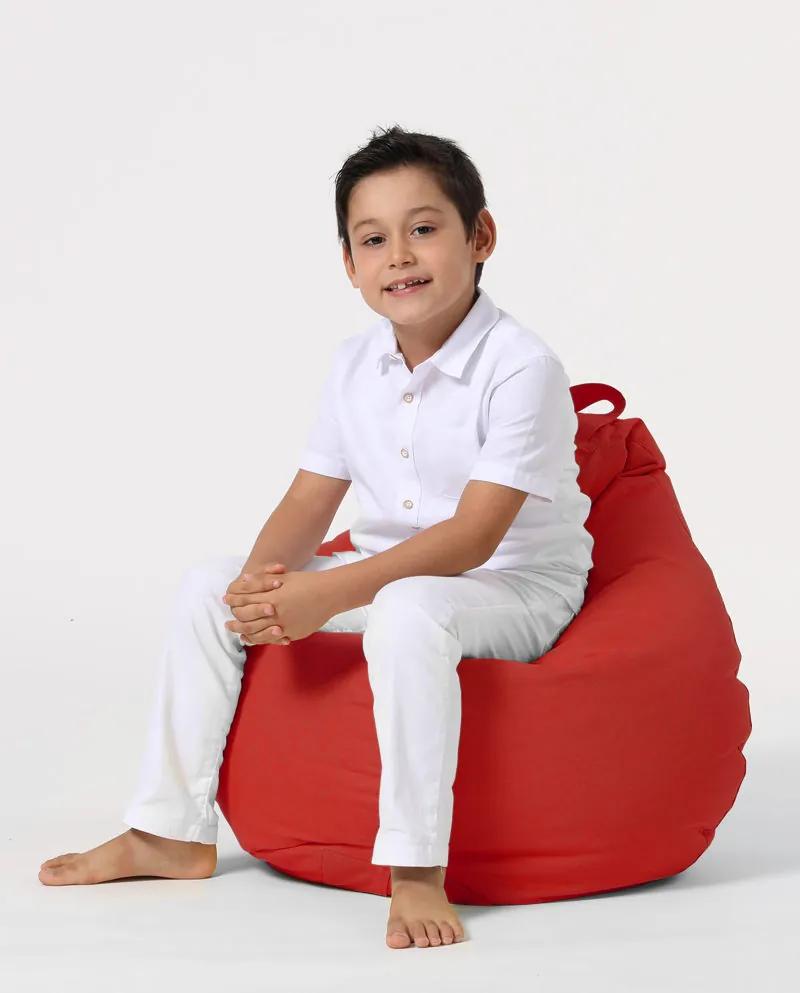 Atelier del Sofa Zahradní sedací vak Premium Kids - Red, Červená