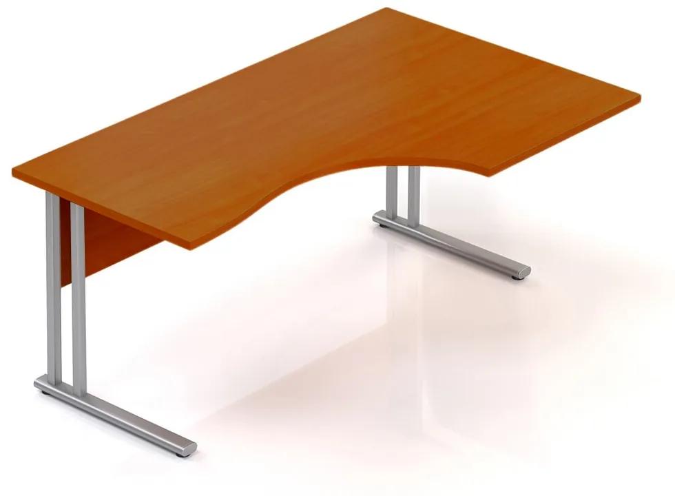 Ergonomický stůl Visio 160 x 100 cm, pravý, třešeň